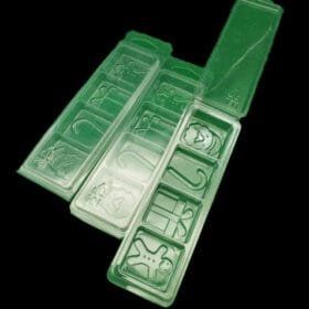 Clamshell Packaging for Cosmetics, Soaps and Bath Bomb Products